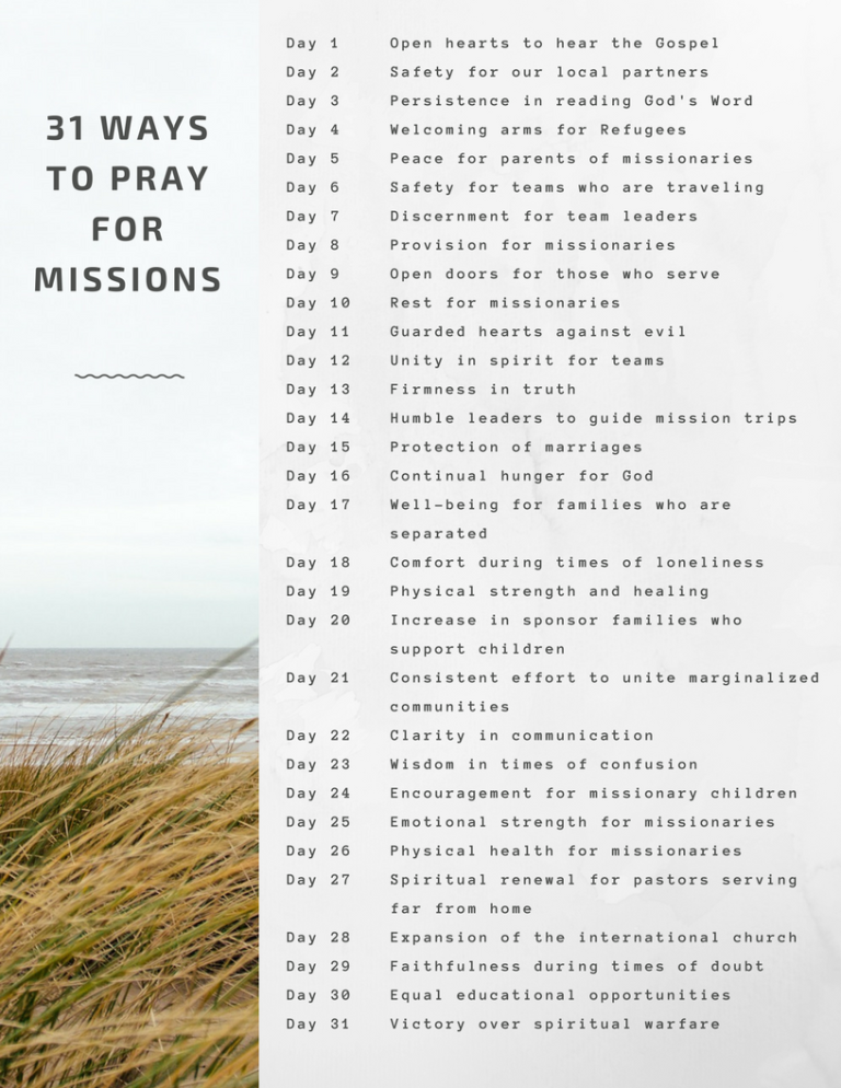 How To Support Your Child’s Desire To Go On A Mission Trip - Mission ...